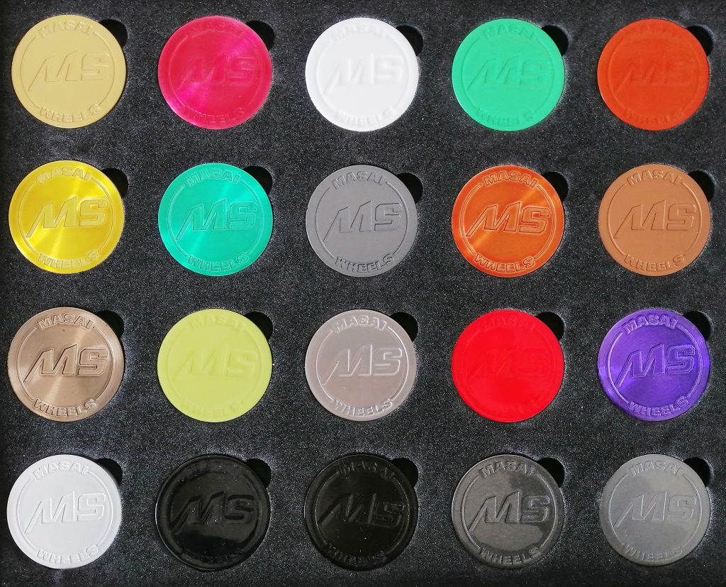 flow caps logo protrude cross spoke 2 piece forged wheels - MASAI Wheels