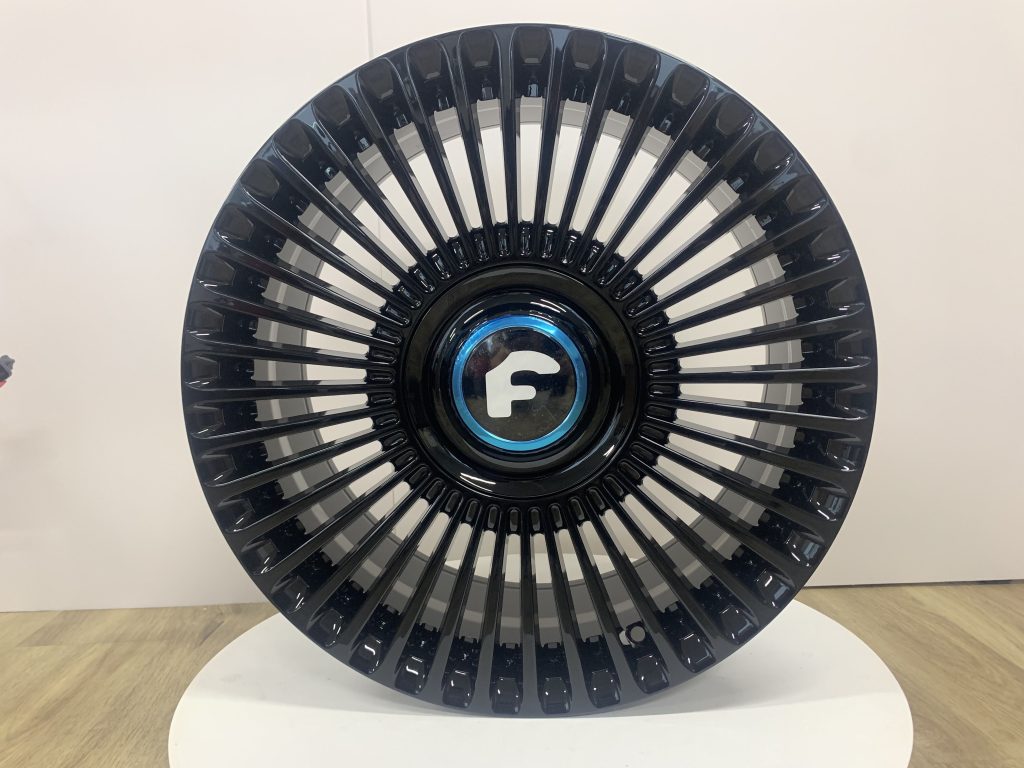 Gloss Black Multiterm spoke Floating cap Monoblock Forged Wheel - MASAI ...